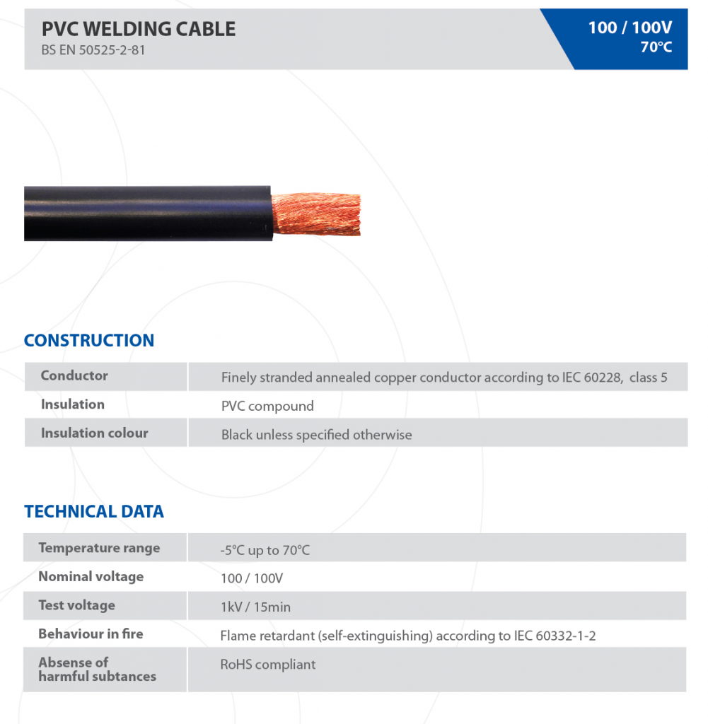 FAJAR PVC WELDING CABLE - K-Tech Solutions