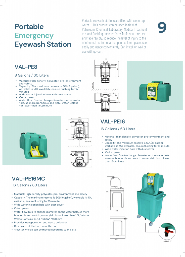 PROTABLE EMERGENCY EYEWASH STATION - K-Tech Solutions